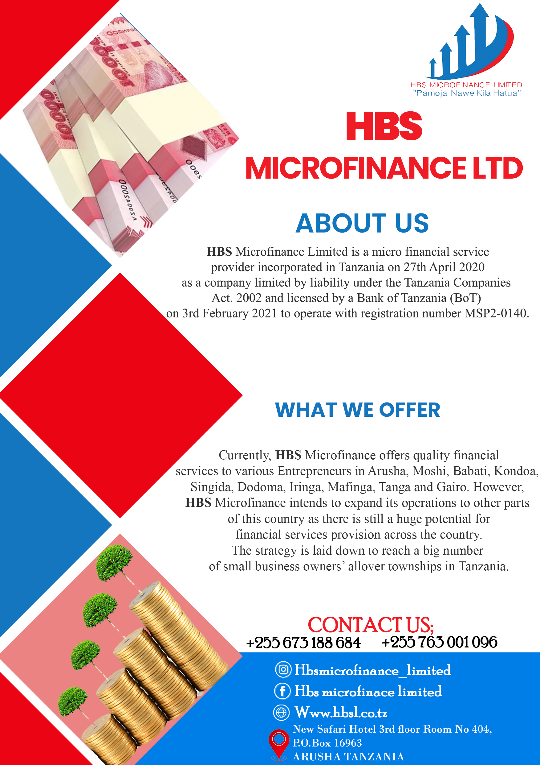 HBS Microfinance Limited – Mkopo Nafuu Kwa Haraka